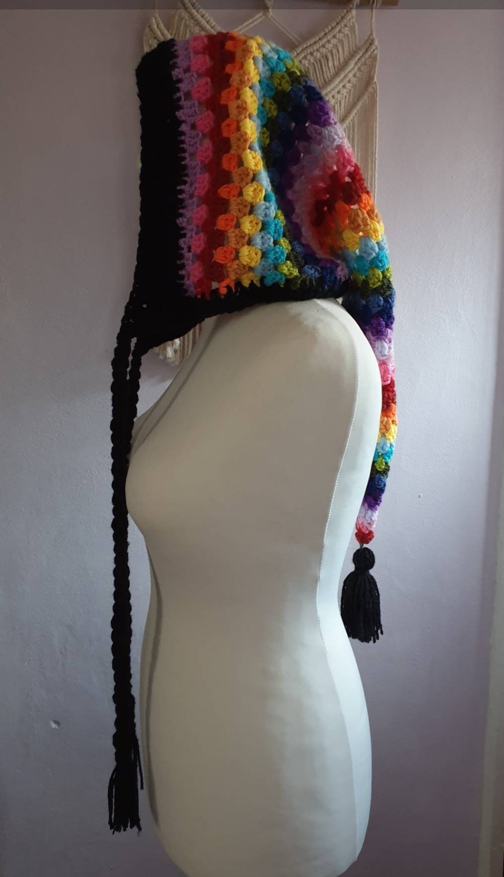 Handmade Crochet Liripipe Elven Pixie Hat. Long Tail Medieval Hat With ...
