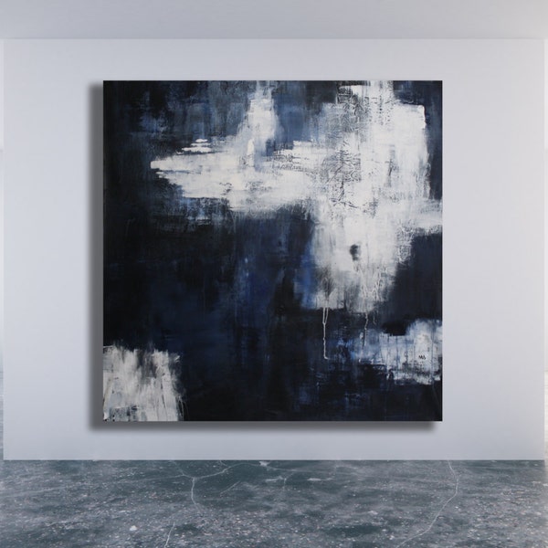 Gray Abstract Art - Etsy