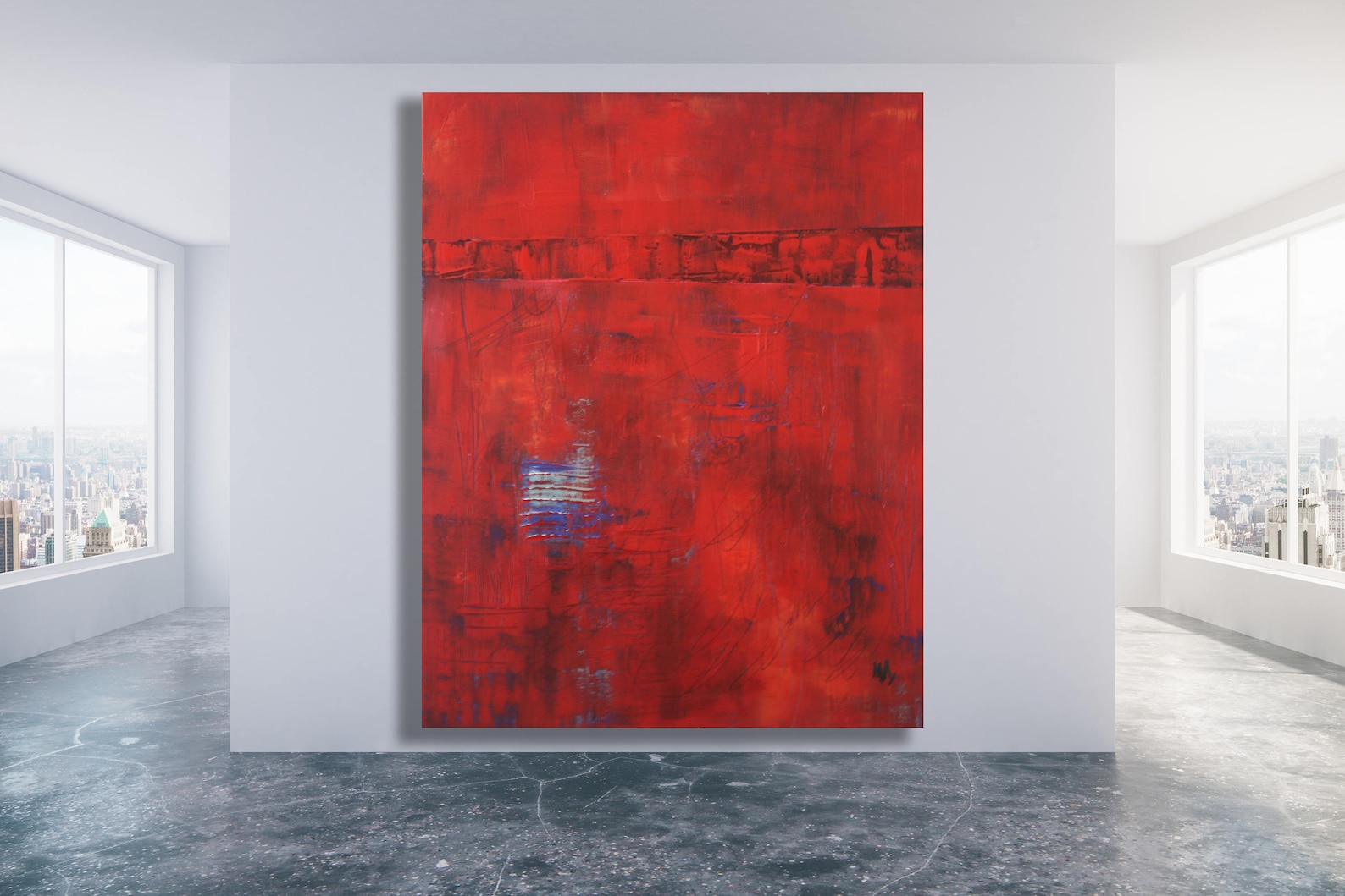 Red Abstract Painting / Original Art / Red Abstract Art / | Etsy Canada