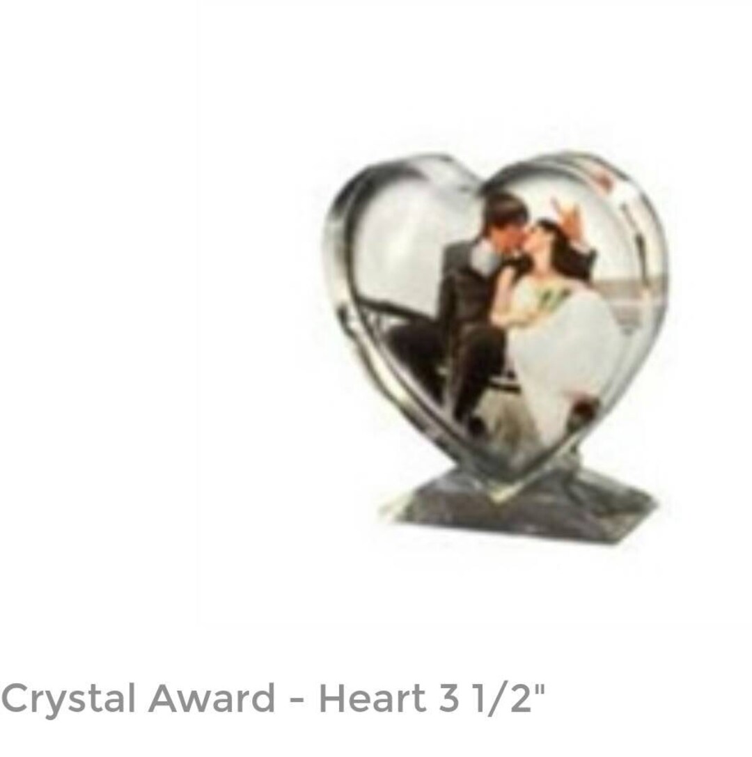Heart Shaped Crystal Frame - Etsy