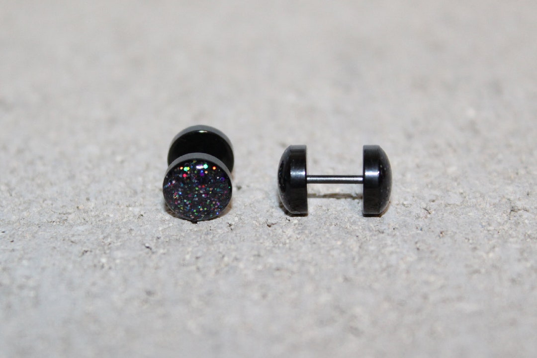 Galaxy Fake Gauge, 8mm Faux Plugs, Gift for Her - Etsy