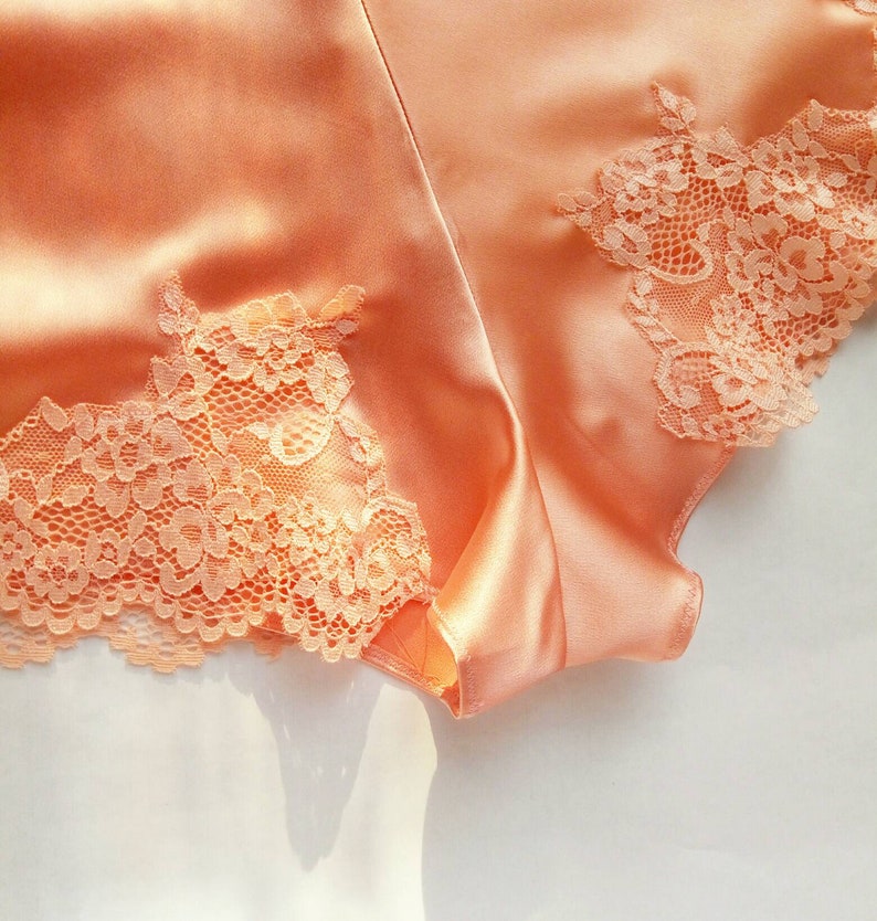 Vintage Tap Pants, French Knickers , Lingerie, Tap Pants, Peach ...