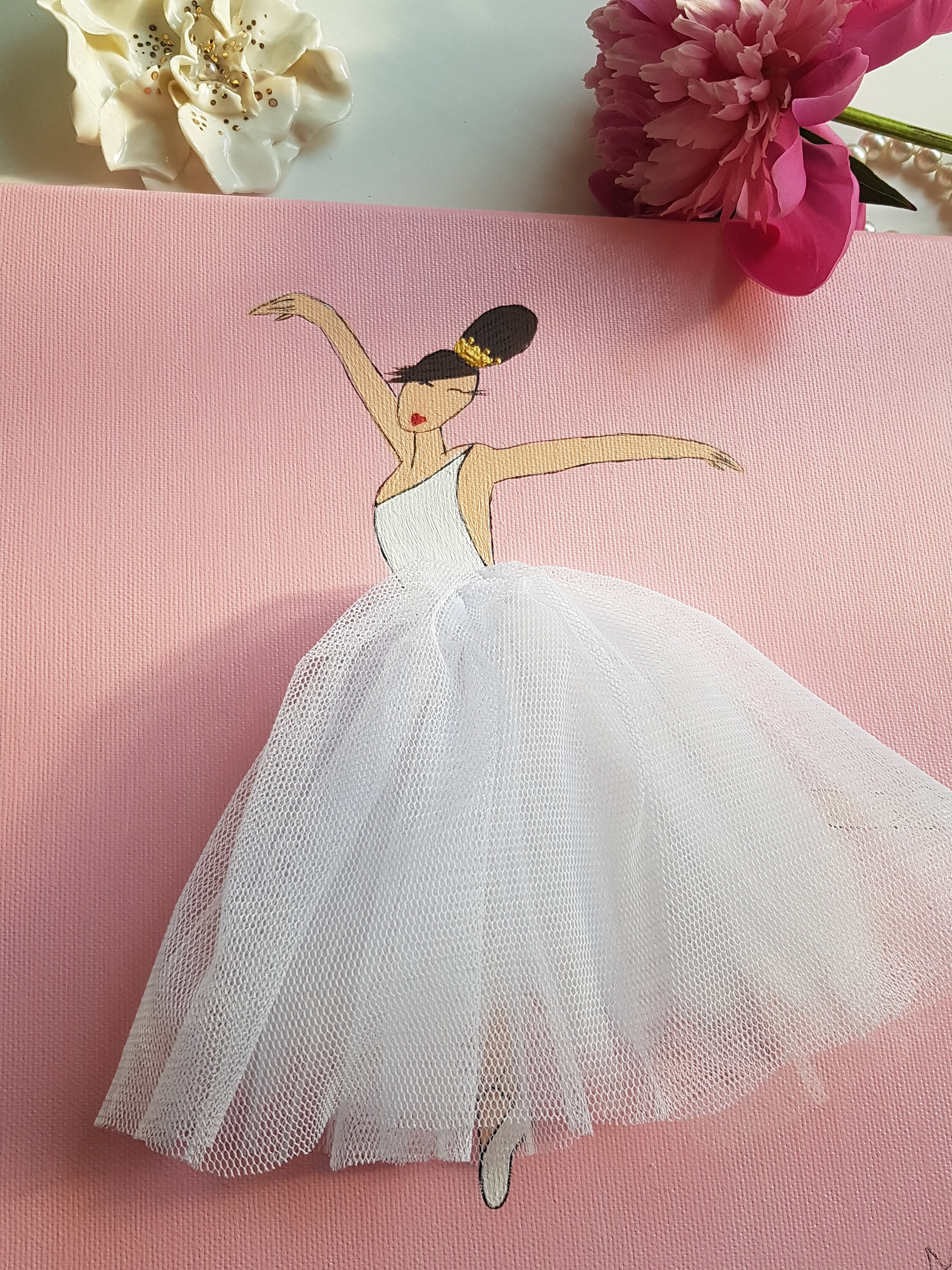 Princess Ballerina, Tutu Princess Wall Art, Handmade Girls Room Decor ...