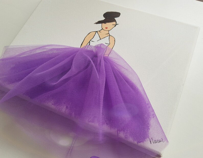 Princess Ballerina Wall Art , Girls Room Decor, Gift Set, Handmade ...