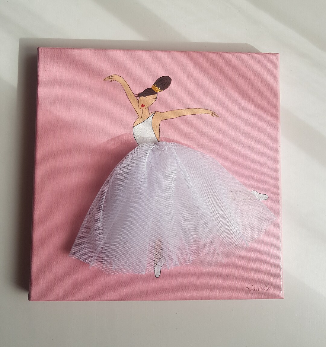 Princess Ballerina, Tutu Princess Wall Art, Handmade Girls Room Decor ...