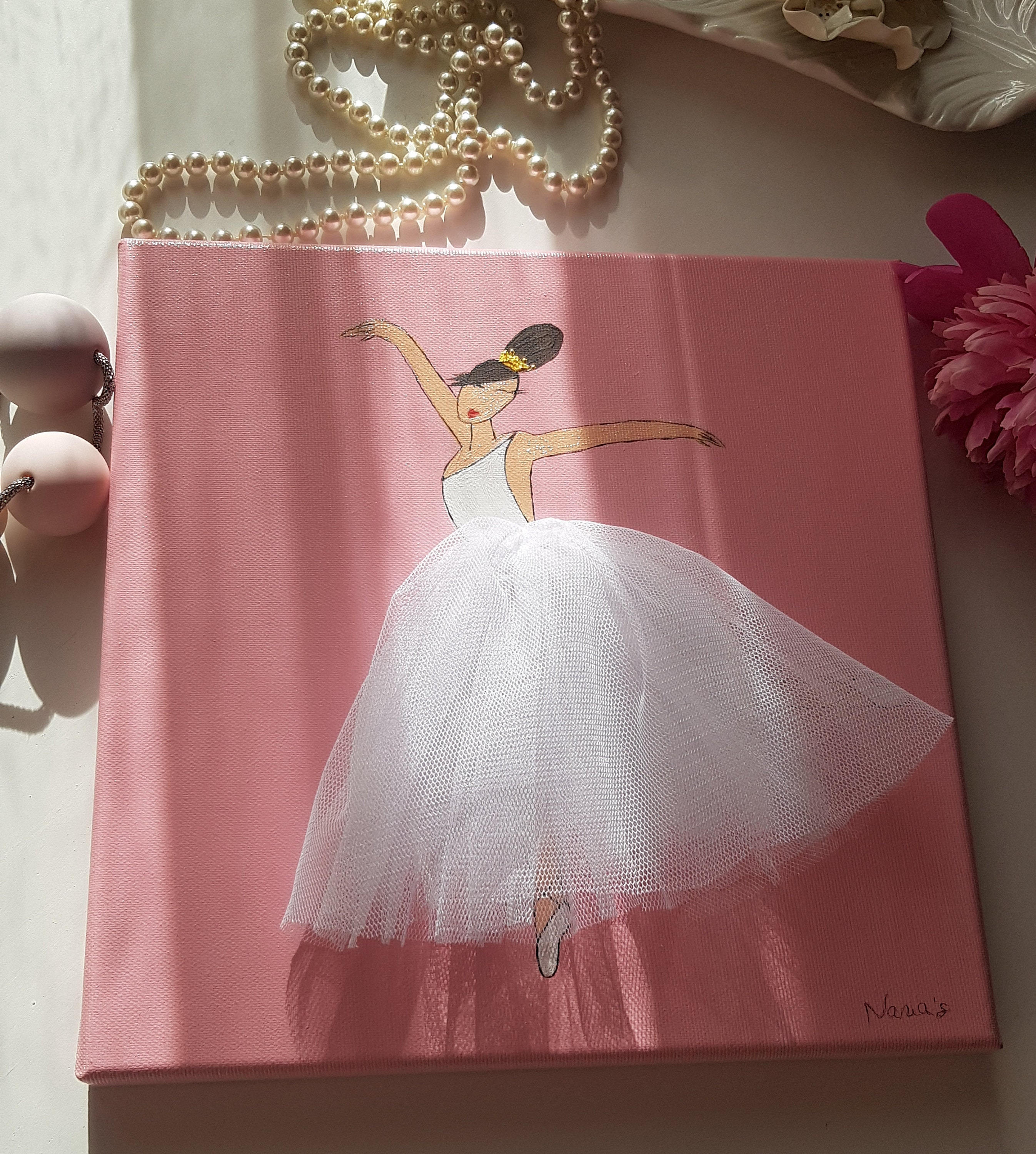 Princess Ballerina, Tutu Princess Wall Art, Handmade Girls Room Decor ...