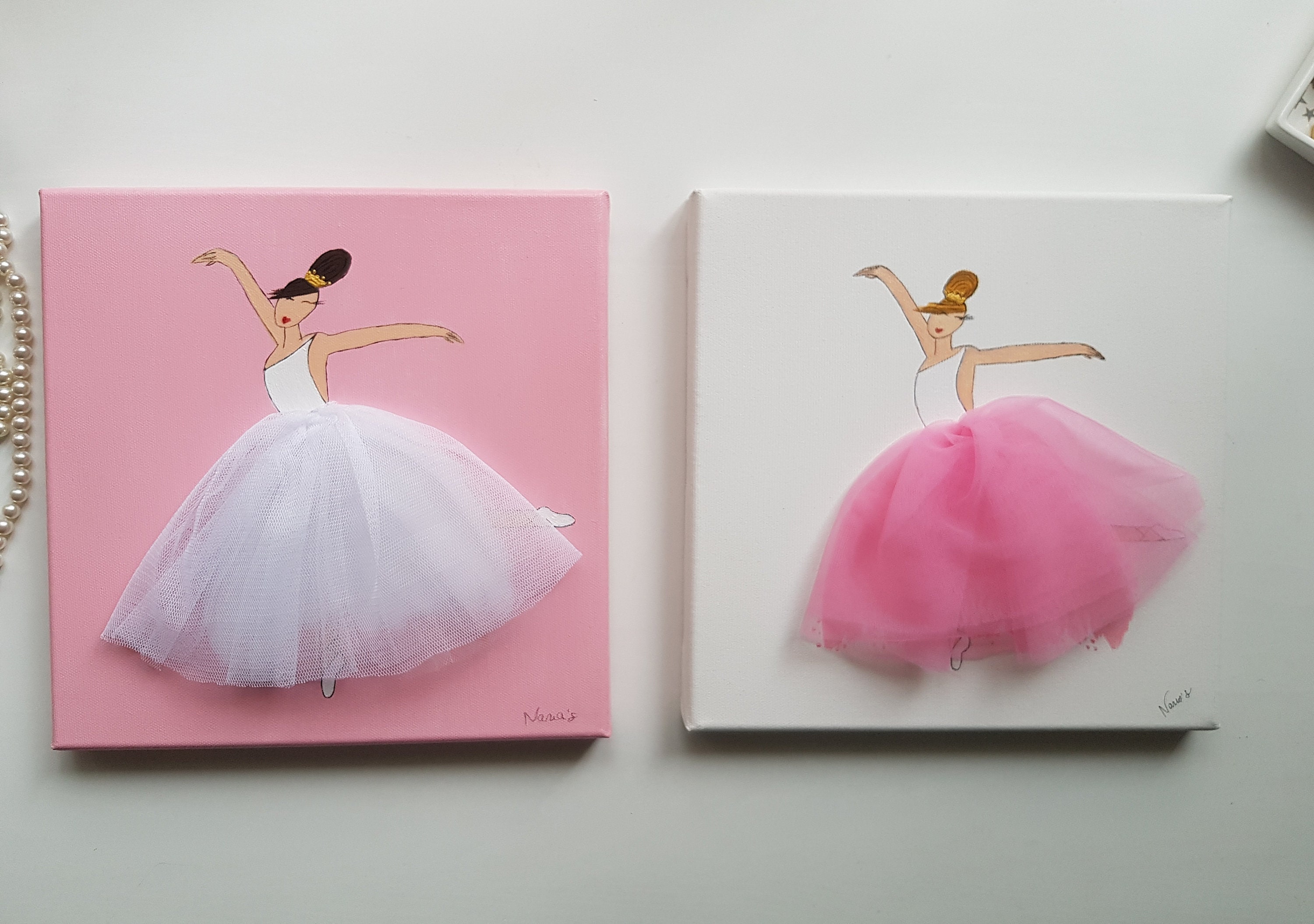 Princess Ballerina, Tutu Princess Wall Art, Handmade Girls Room Decor ...