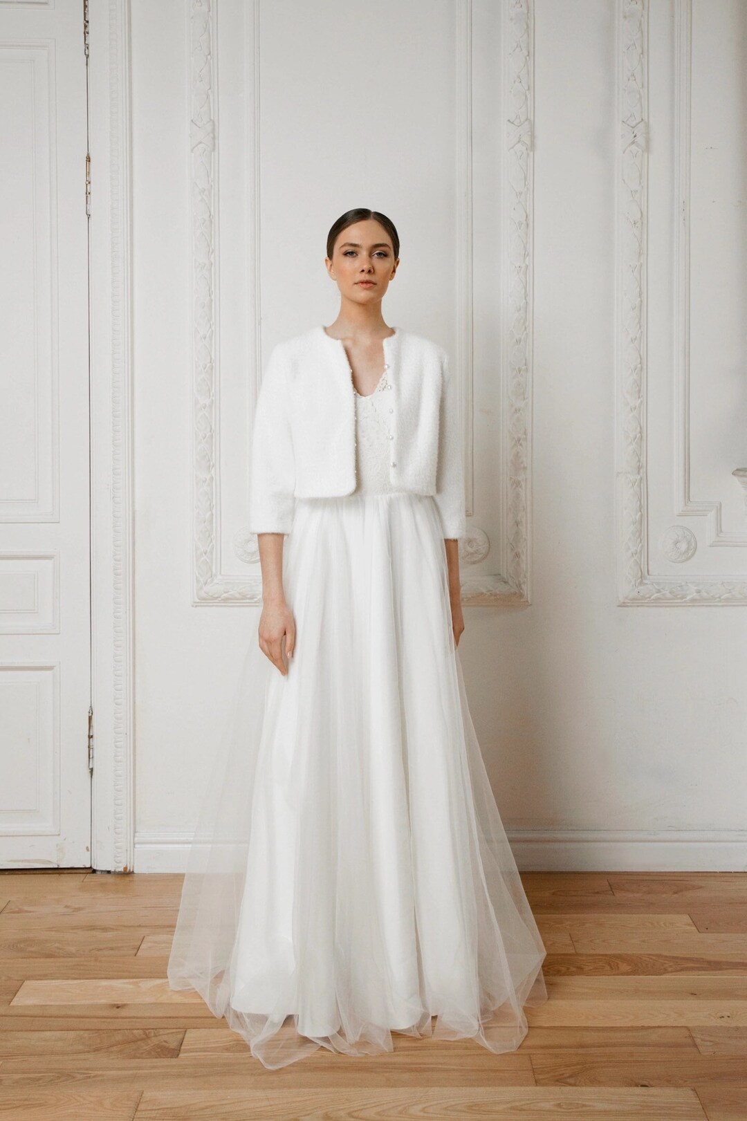 Bridal Wool Coat • Wedding Jacket for Bride • Bridal Jacket • Wool ...