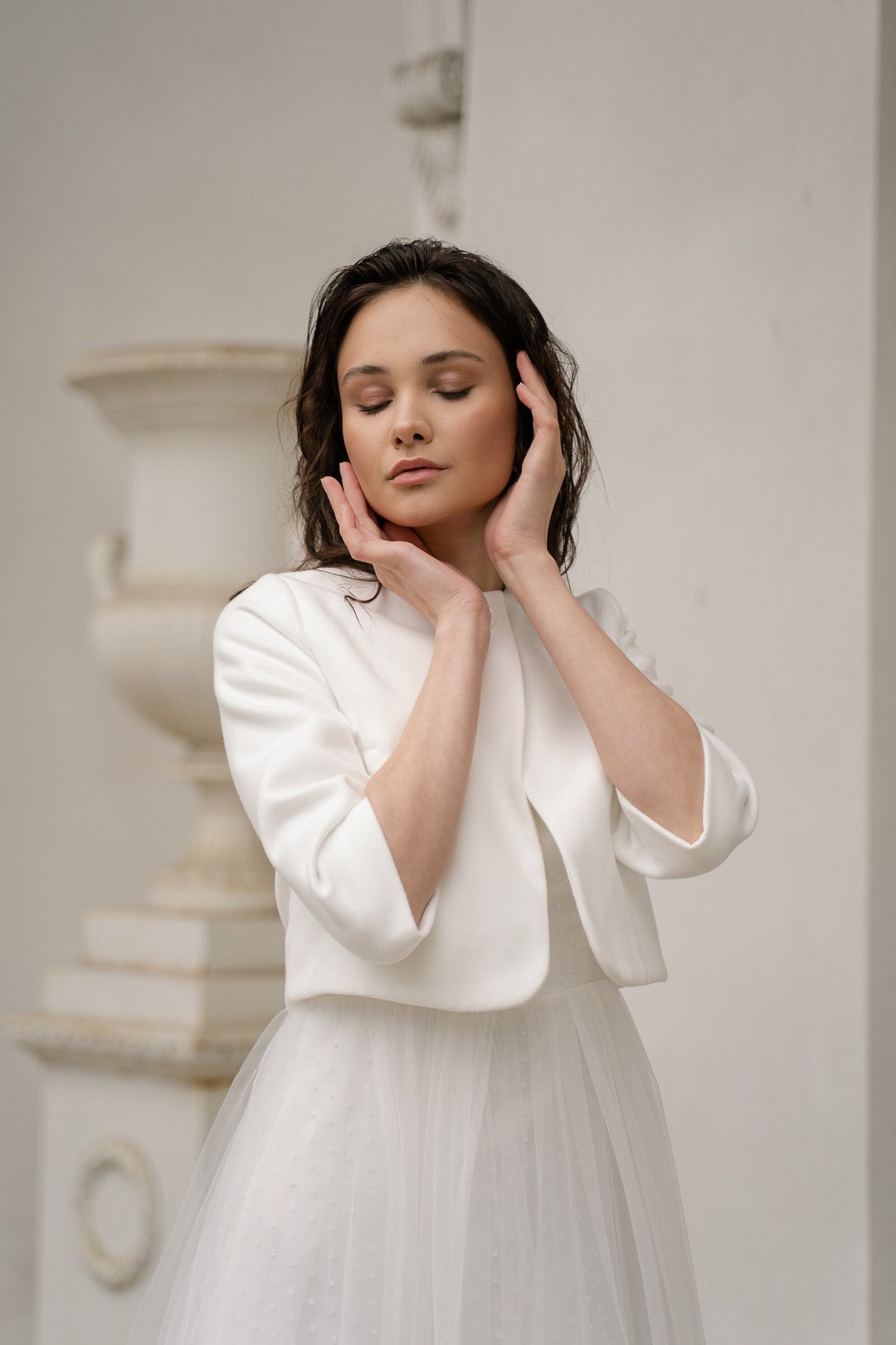 Wedding Coat • Bridal Wool Jacket • Handmade Jacket for Bride • Bridal ...