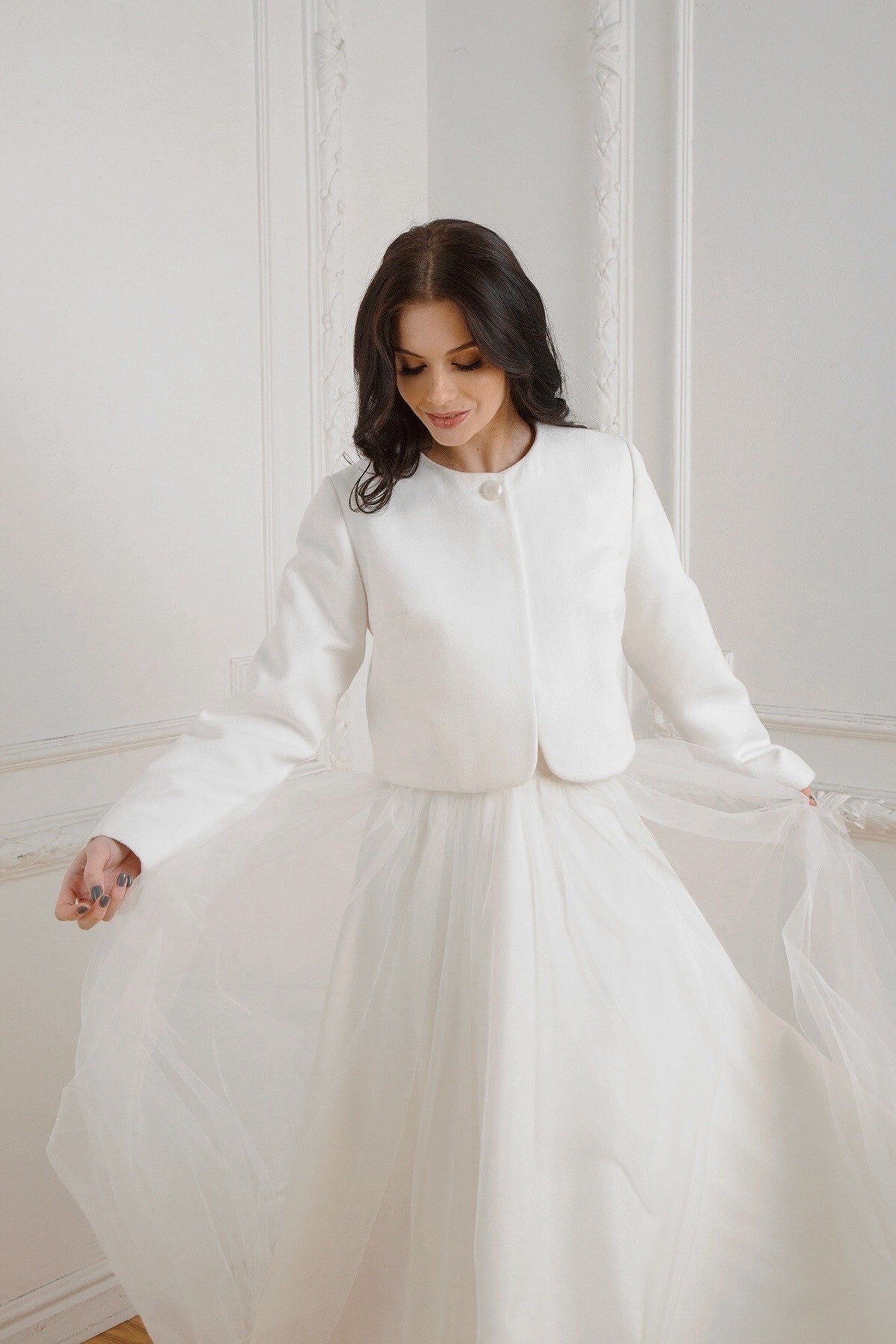 Bridal Jacket Wedding Jacket Wedding Wool Coat Winter - Etsy