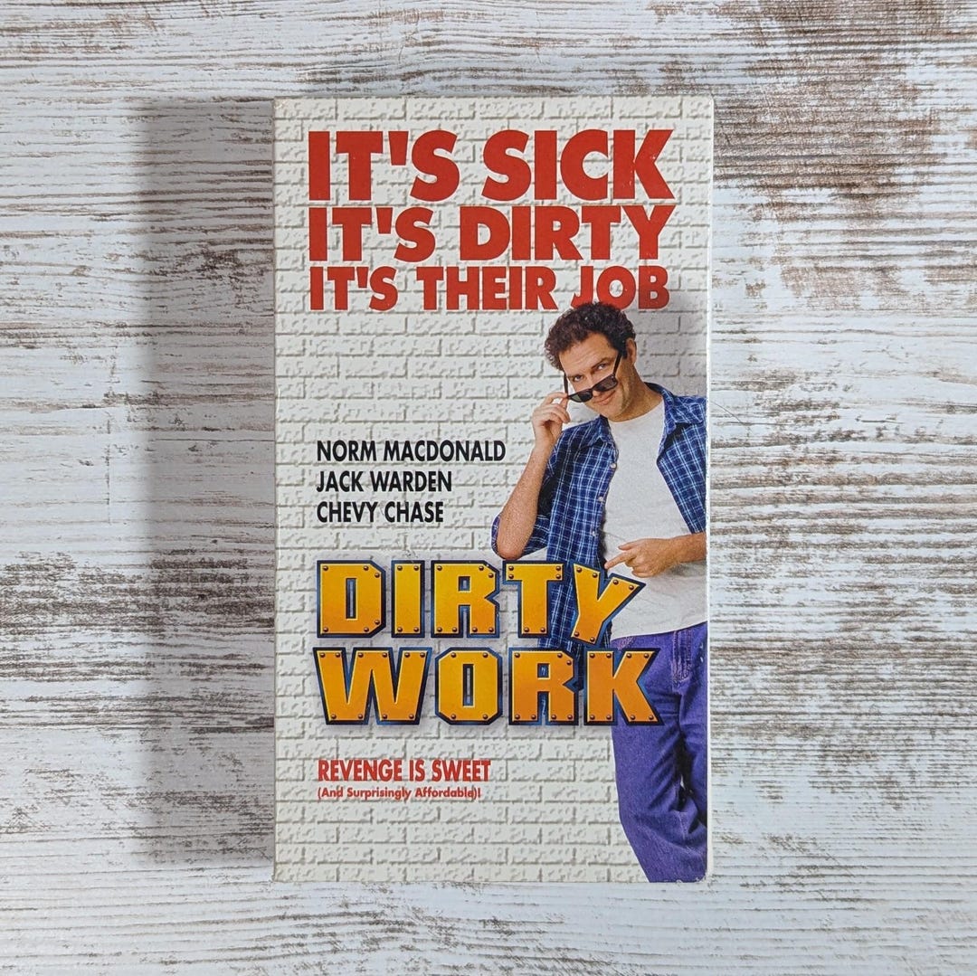 Dirty Work VHS (norm Macdonald, 1998) - Etsy