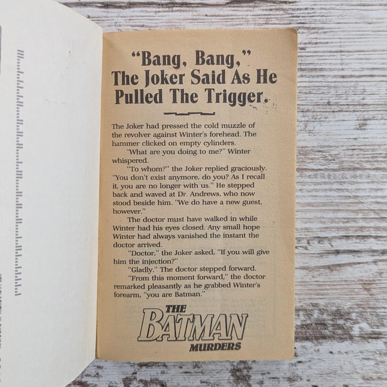 The Batman Murders by Craig Shaw Gardner Paperback Book (1990) - Etsy