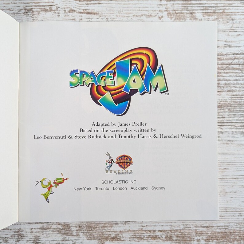 Space Jam Paperback Book (first Scholastic Printing, 1996) - Etsy