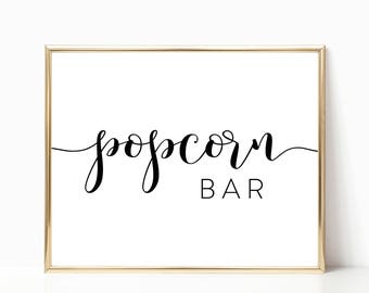 Popcorn sign | Etsy