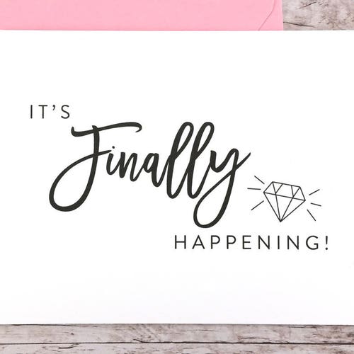 Funny Bridesmaid Proposal Card It's Finally Happening - Etsy