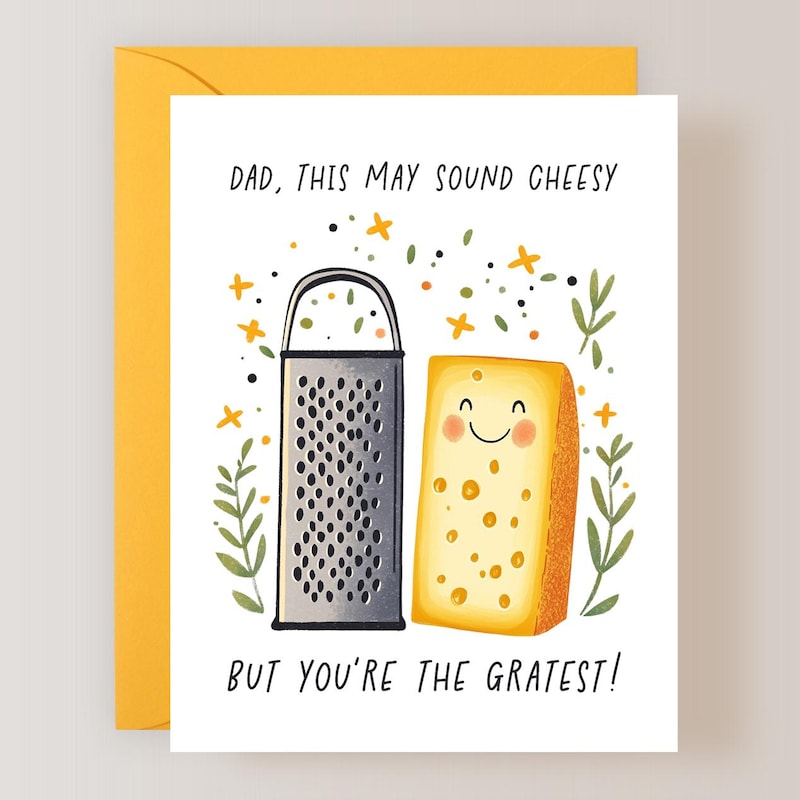 Cheese Birthday Card - Etsy