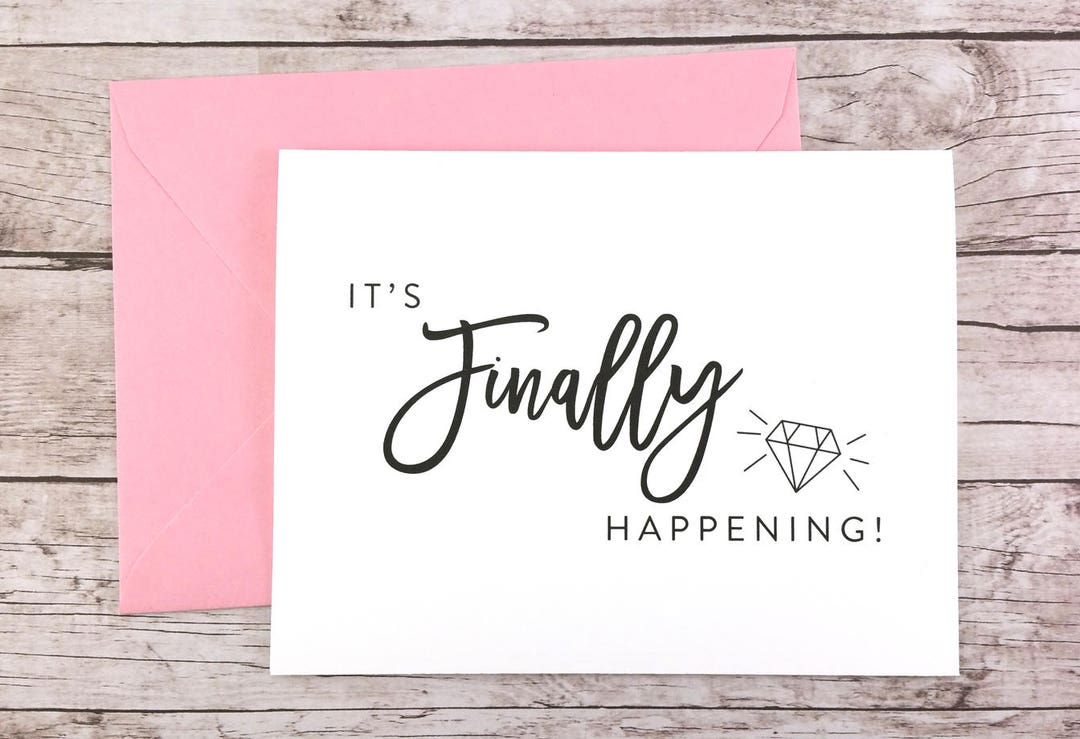 Funny Bridesmaid Proposal Card, It's Finally Happening, Will You Be My ...