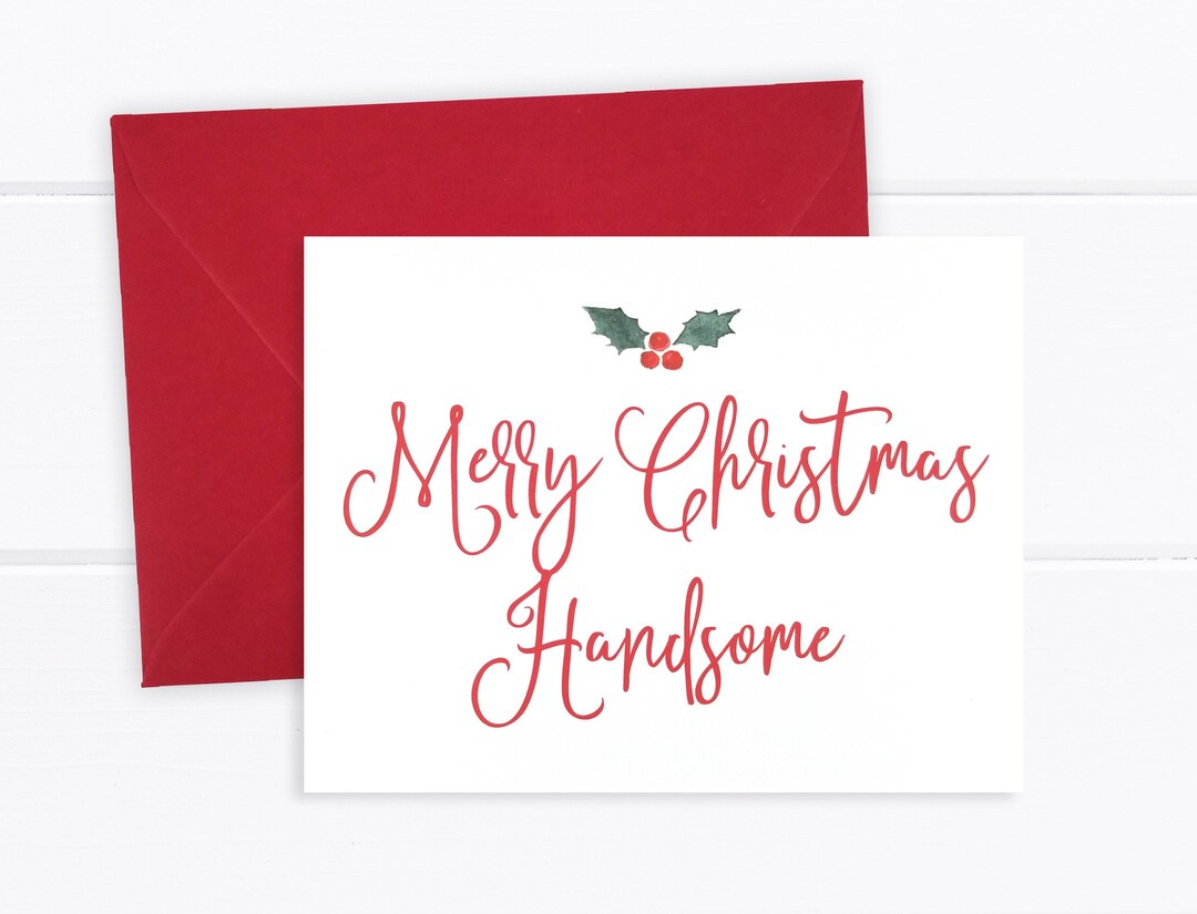Christmas Card For Boyfriend Christmas Card For Husband Merry