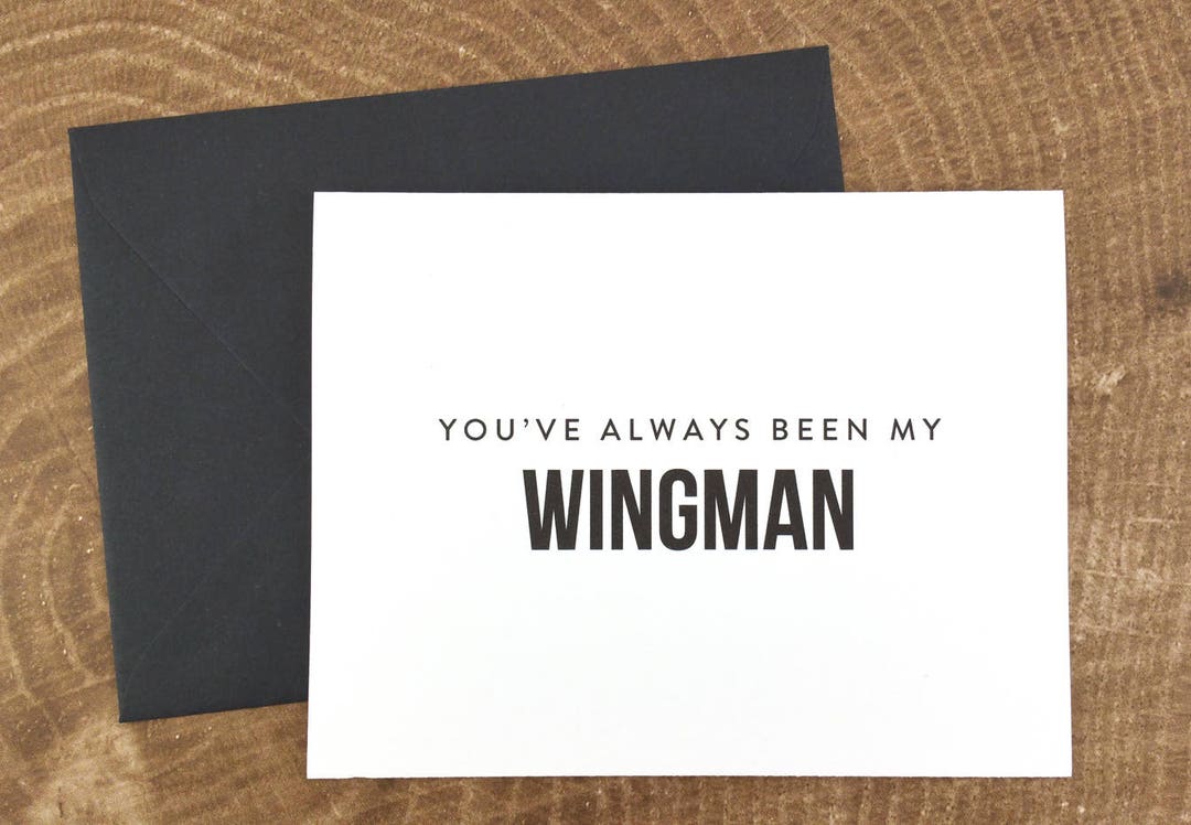 You've Always Been My Wingman Card Will You Be My - Etsy