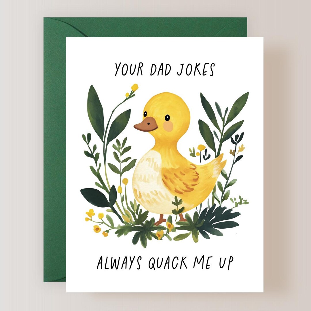 Dad Jokes Card, Funny Fathers Day Card, Dad Birthday Card - (FPSFD0010 ...