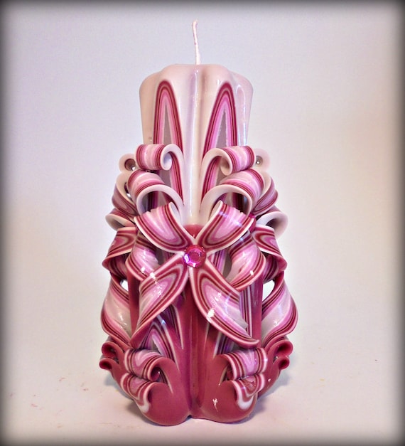 Hand Carved Candle for Home Decor or Christmas Gift Idea - Etsy