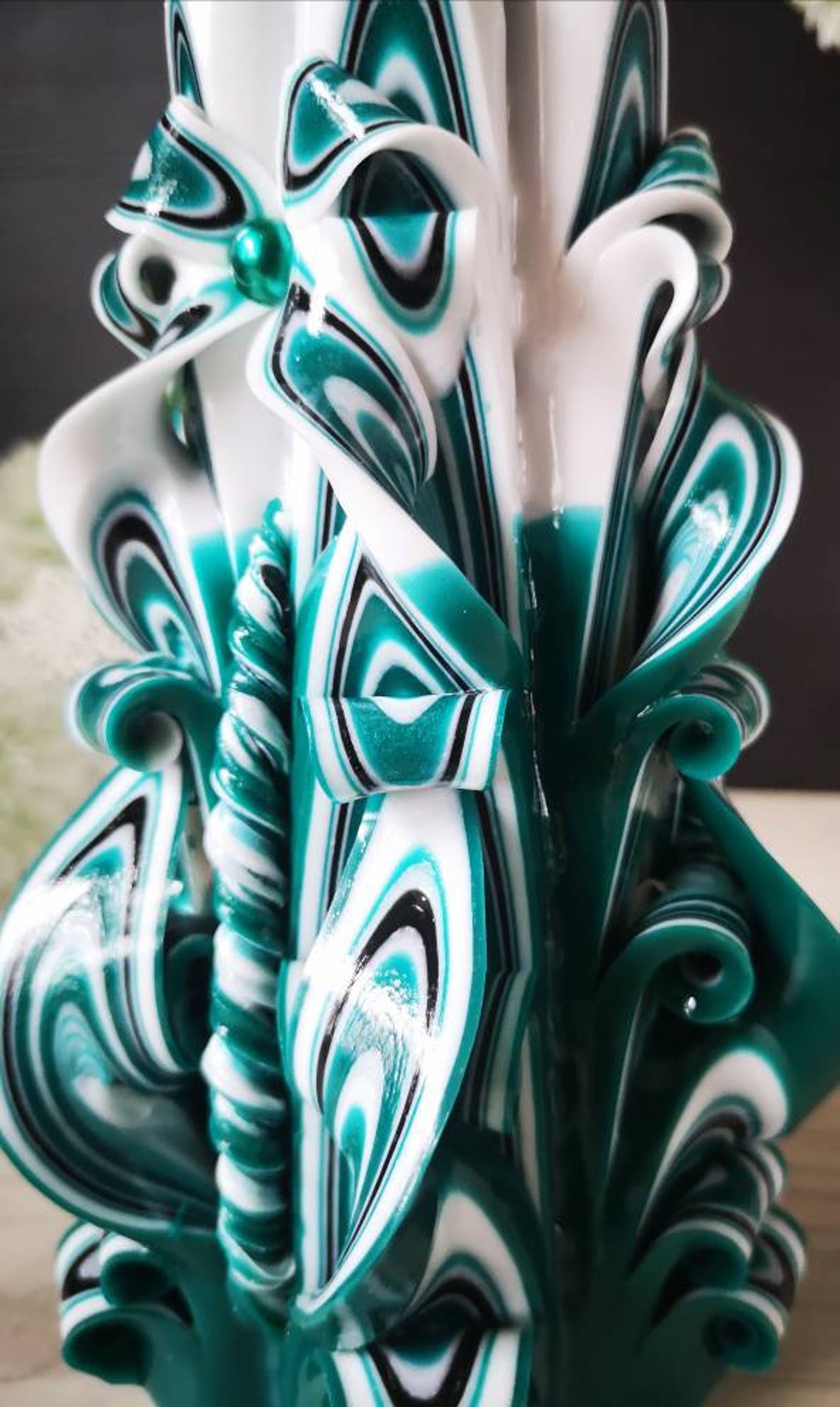 Hand Carved Candle for Home Decor or Christmas Gifts Idea - Etsy