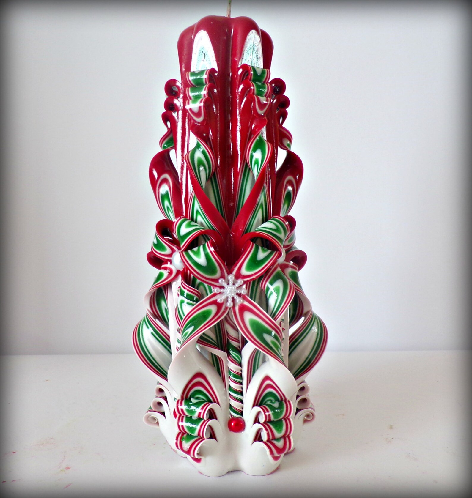 Hand Carved Candle Set for Home Decor or Christmas Gift Idea - Etsy