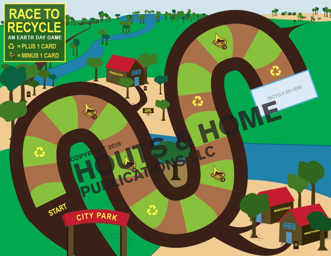 Earth Day Cooperative Board Game Instant Download - Etsy