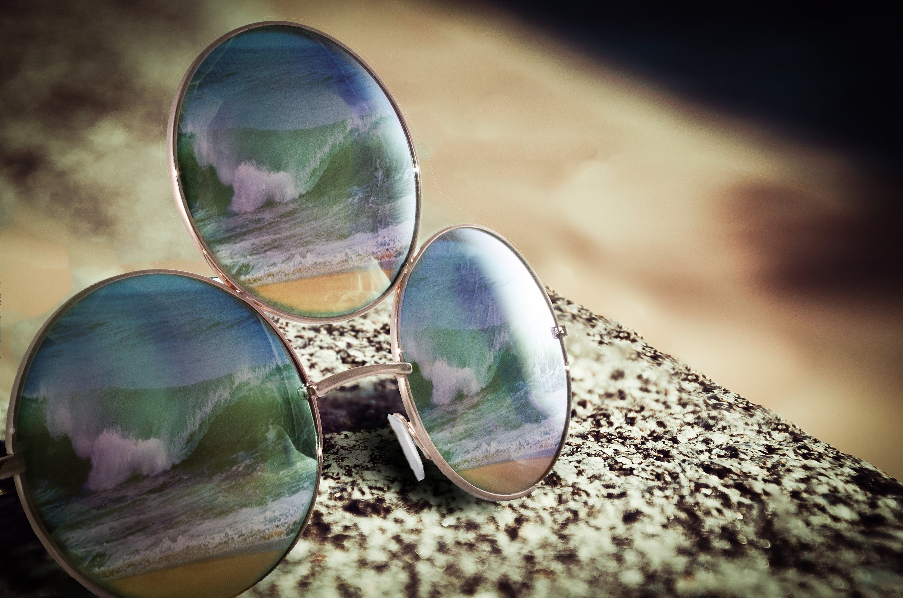 Third Eye Sunglasses Emerald Green With Pink Reflective Lens - Etsy