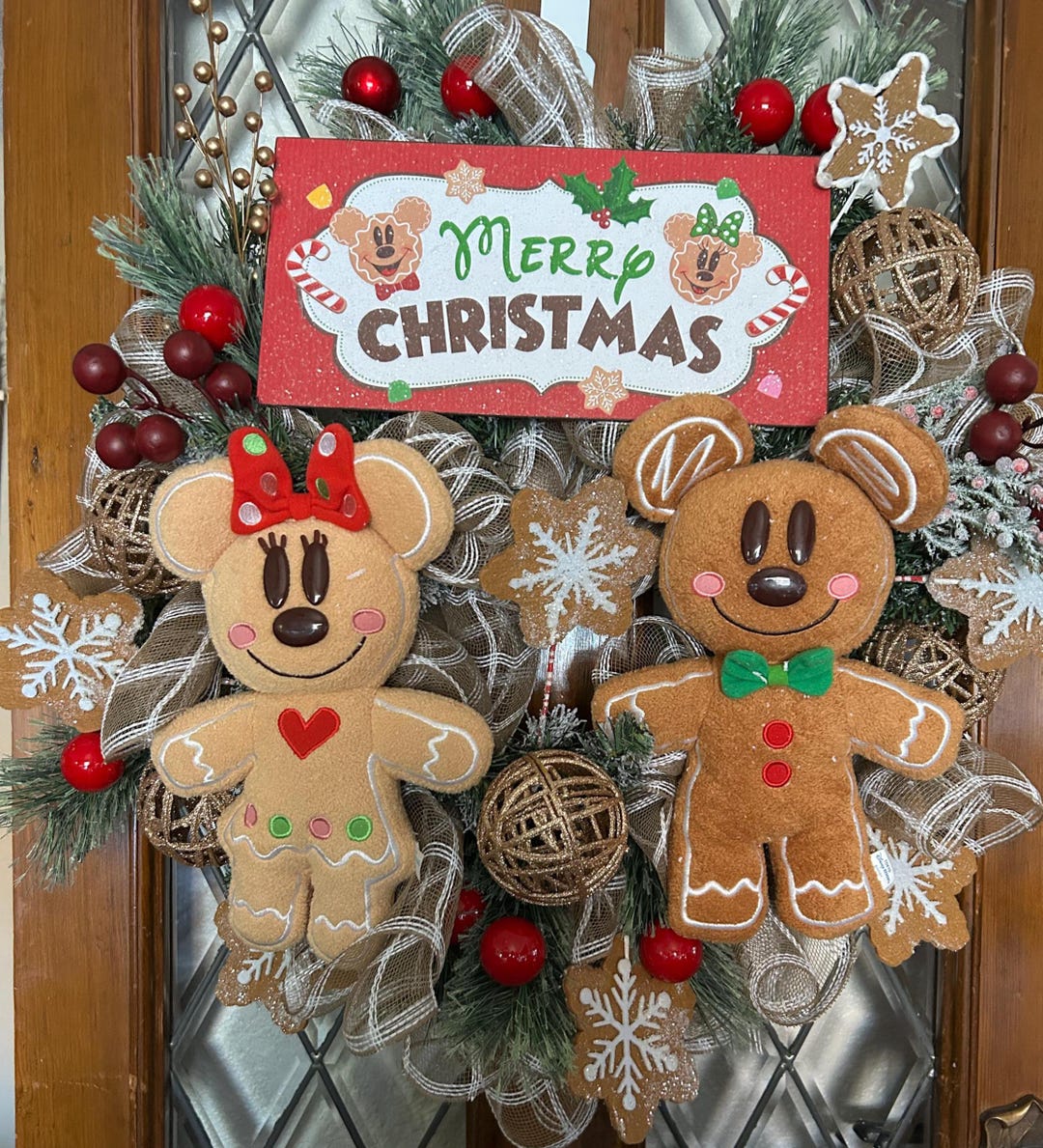 Mickey and Minnie Gingerbread, Disney Christmas, Mickey Gingerbread ...