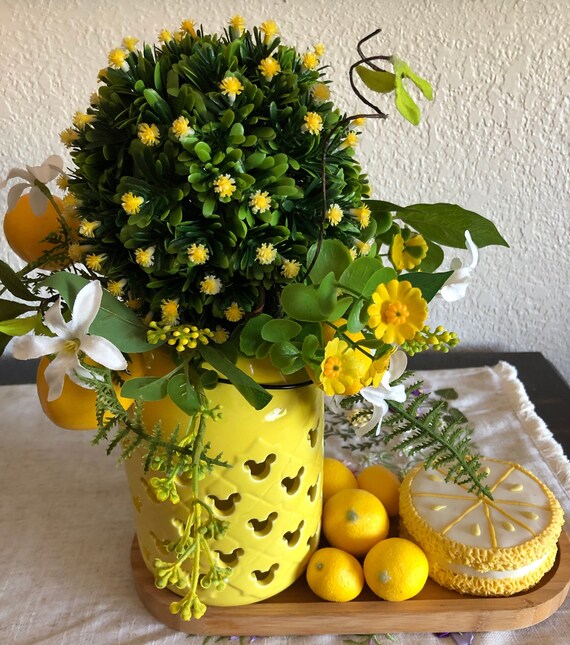 Mickey Lemon Topiary Decor Disney Lemon Topiary Mickey Home | Etsy