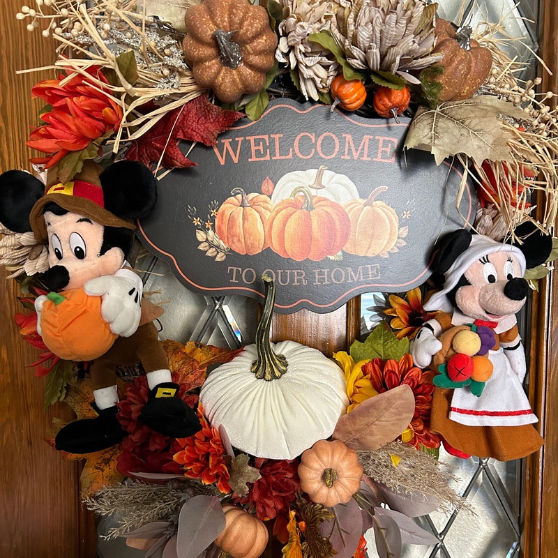Fall Mickey Wreath - Etsy