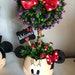 Mickey and Minnie Set of Topiaries, Mickey Topiary Decor, Minnie ...