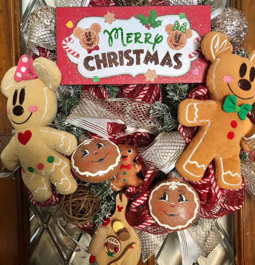 Mickey and Minnie Gingerbread, Disney Christmas, Mickey Gingerbread ...