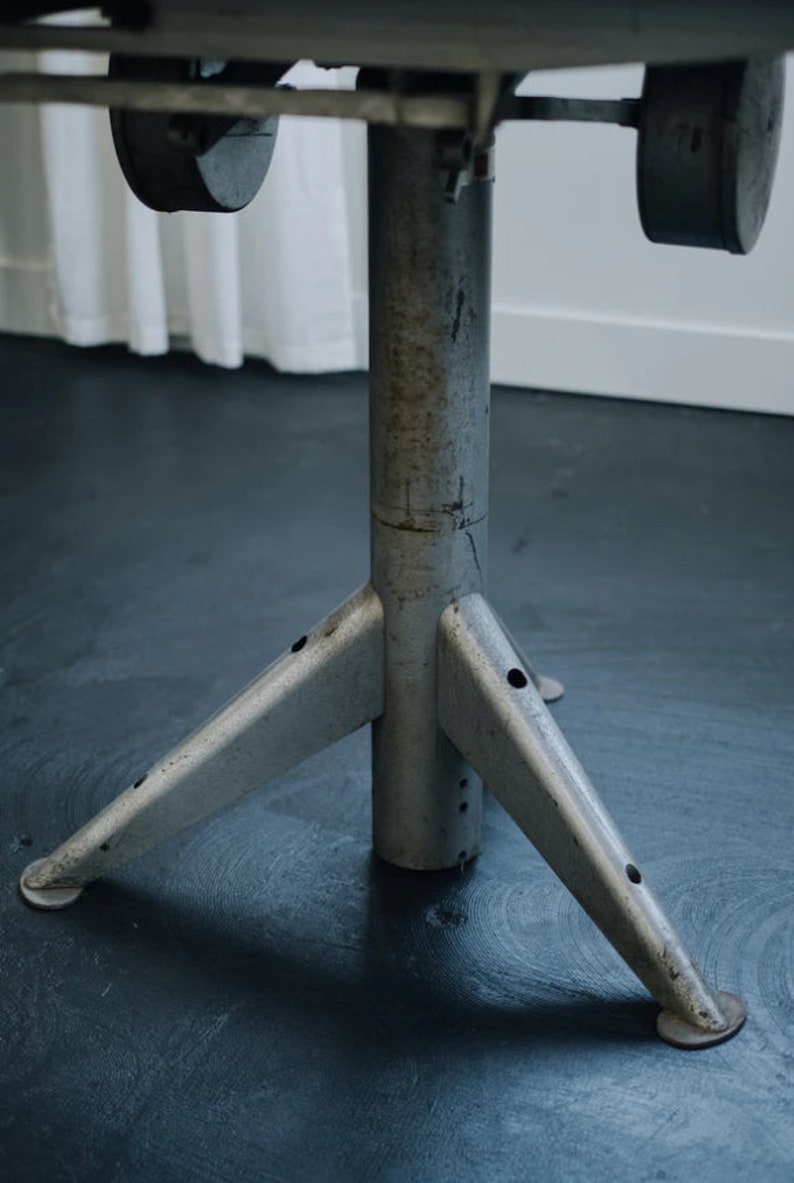 Rare Antique 1940s French Drafting Table Fully Articulating With Large ...