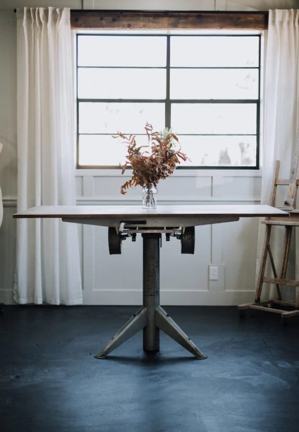 Rare Antique 1940s French Drafting Table Fully Articulating With Large ...