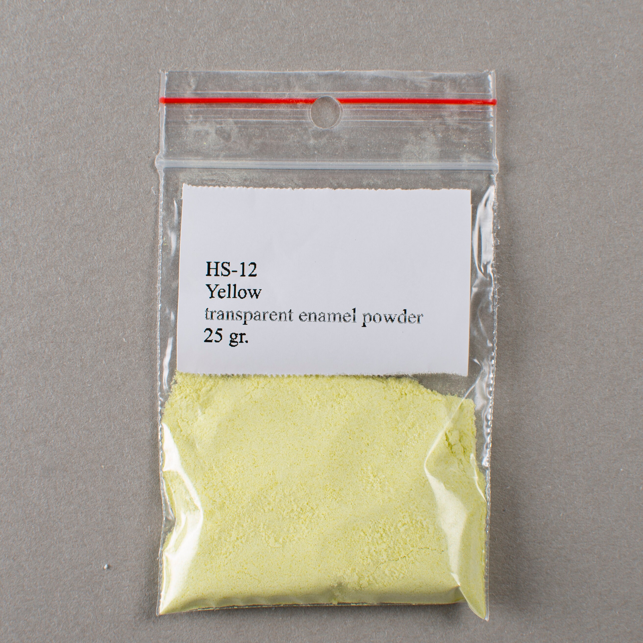 Enamel Powder Yellow Transparent Enamel No. HS-12, 25gr. Glassed Powder ...