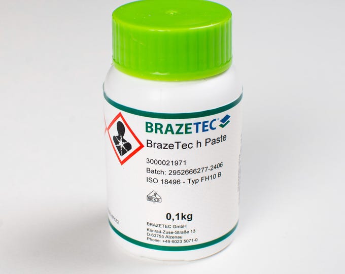 Brazetec H Paste 0,1kg, Flux for Brazing, Solder Paste, Brazing Agent ...