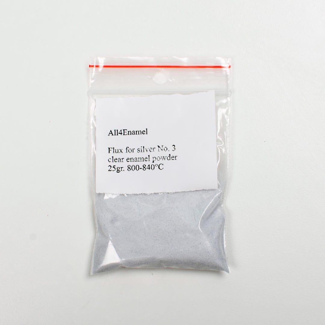 Flux for Silver No 3. 25 Gr, Clear Enamel, Fondant, Glassed Powder for ...