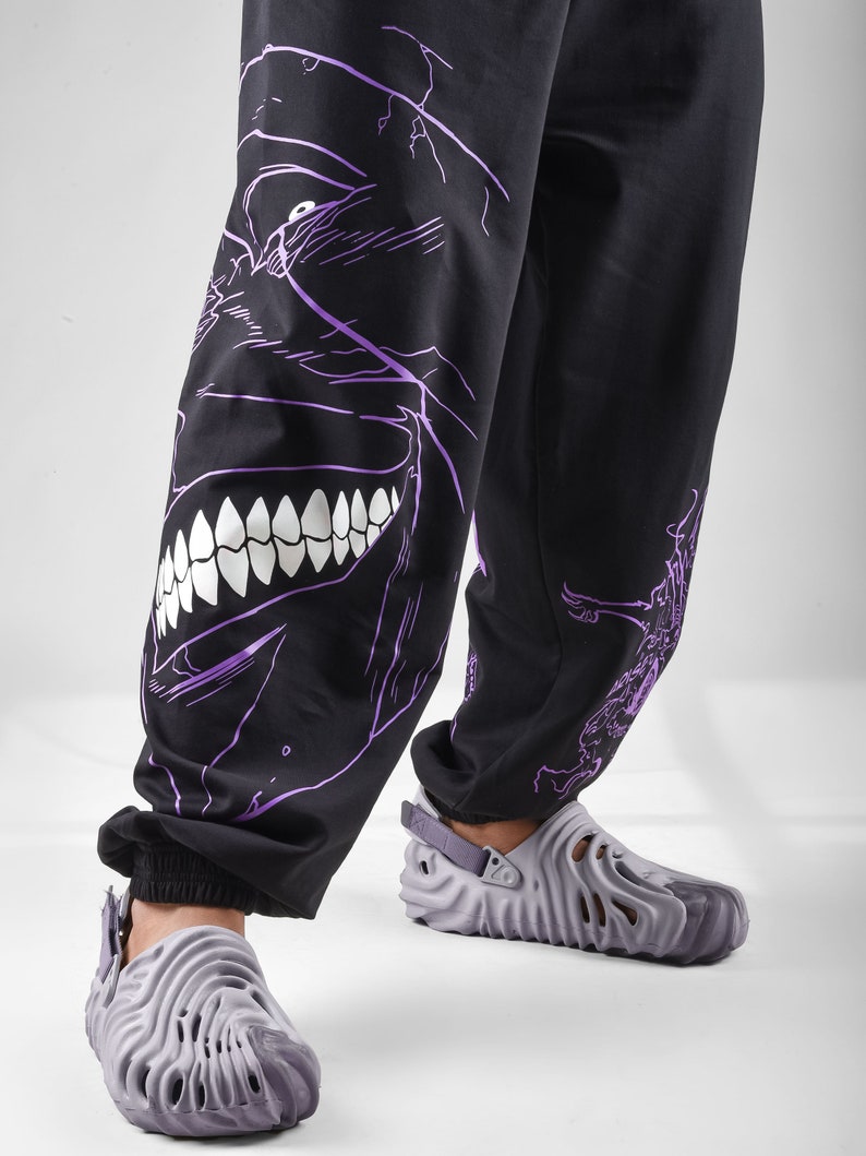 Anime Jogger, Printed Anime Inspired Japanese Manga Track Pants Otaku ...