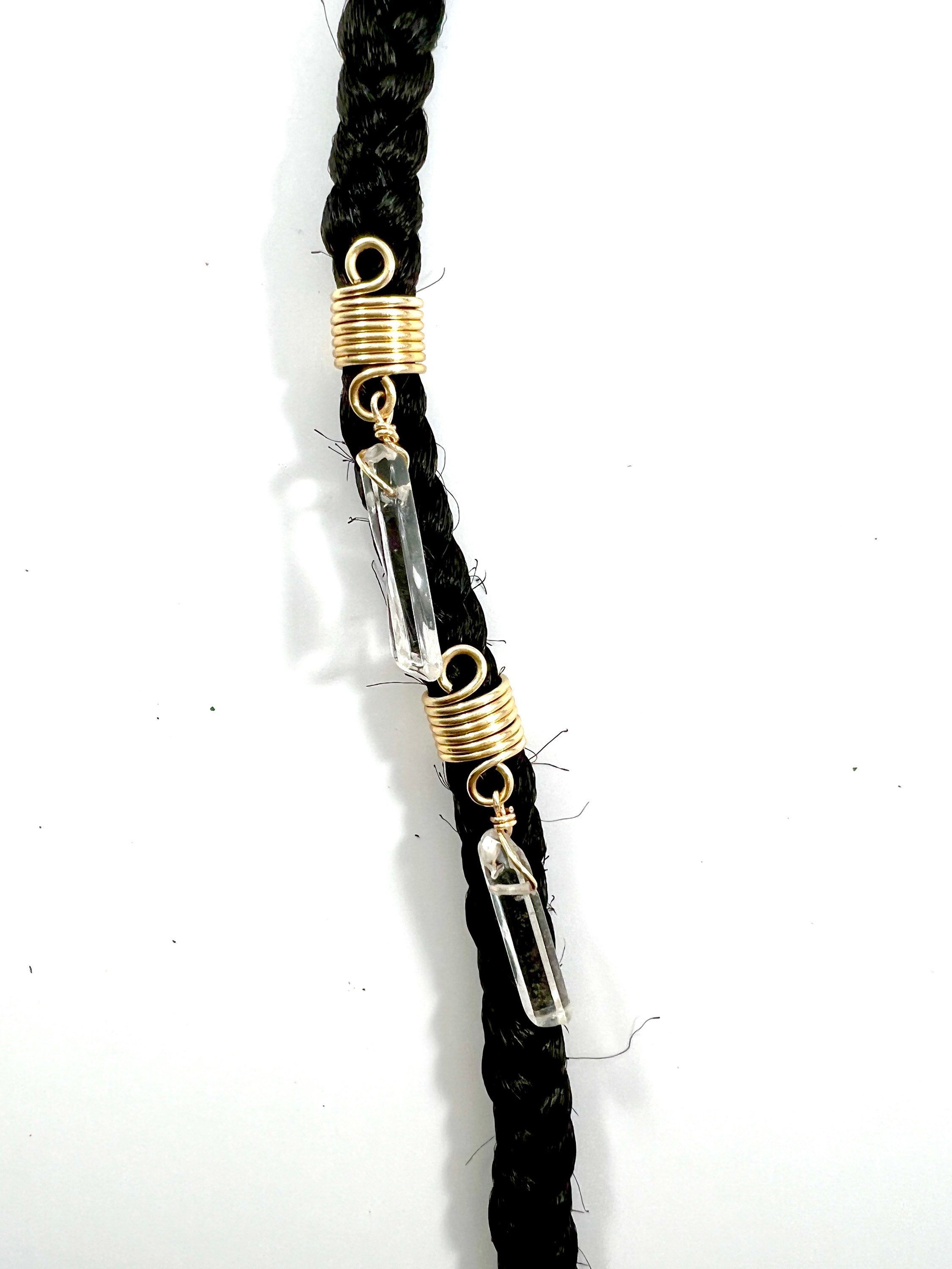 Loc Jewelry Quartz Loc Jewelry Crystal Loc Jewelry Silver - Etsy