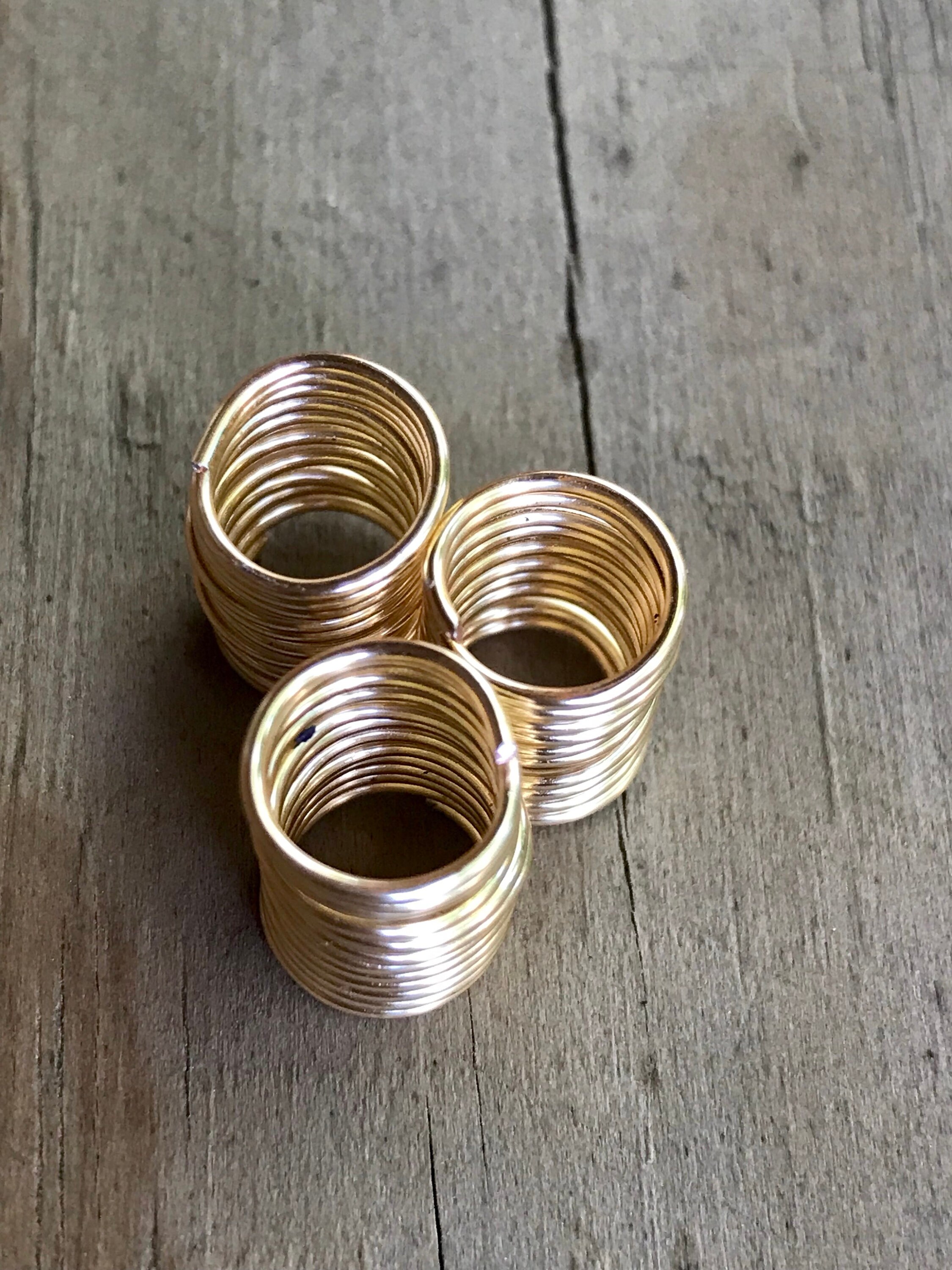 Gold Hair Rings Gold Dread Cuffs Loc Jewelry Gold Loc | Etsy