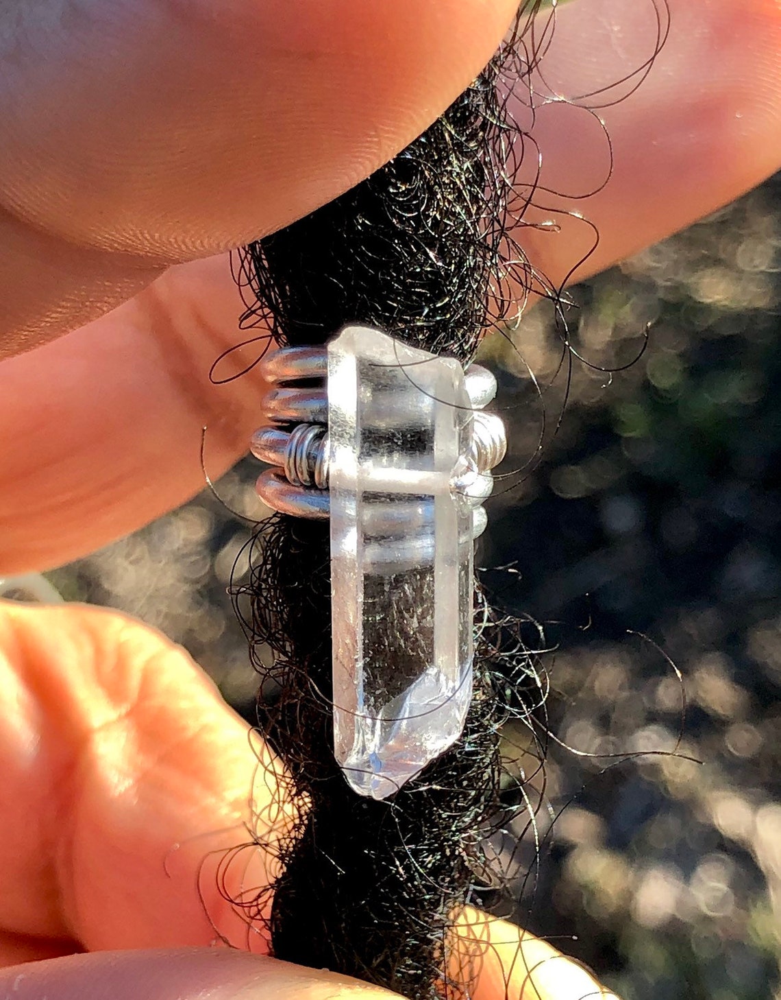 Quartz Loc Jewelry Crystal Loc Jewelry Quartz Loc Coil | Etsy