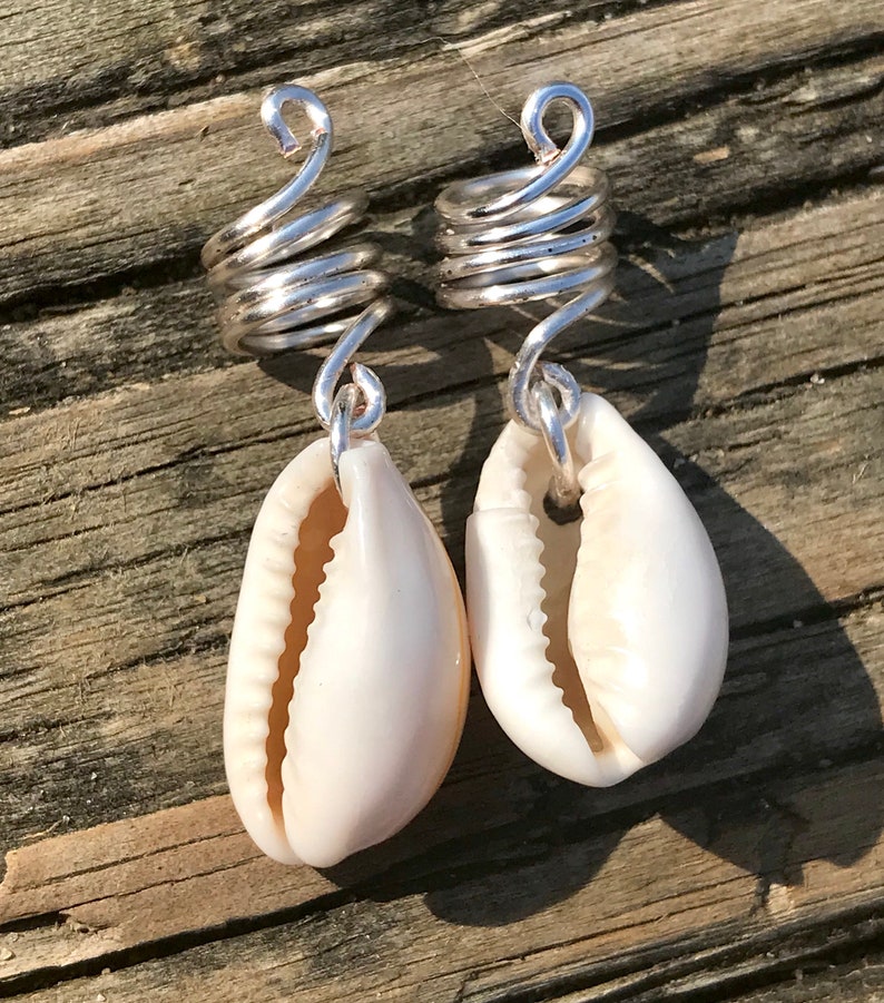 Cowrie Shell Loc Jewelry, Cowrie Shell Dread Beads, Gold Loc Jewelry ...