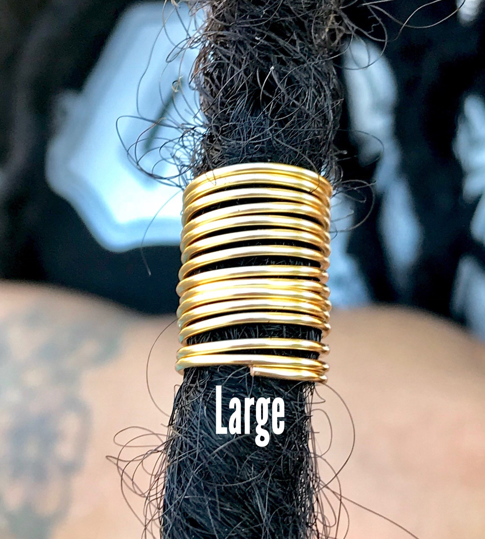 Gold Hair Rings Gold Dread Cuffs Loc Jewelry Gold Loc | Etsy