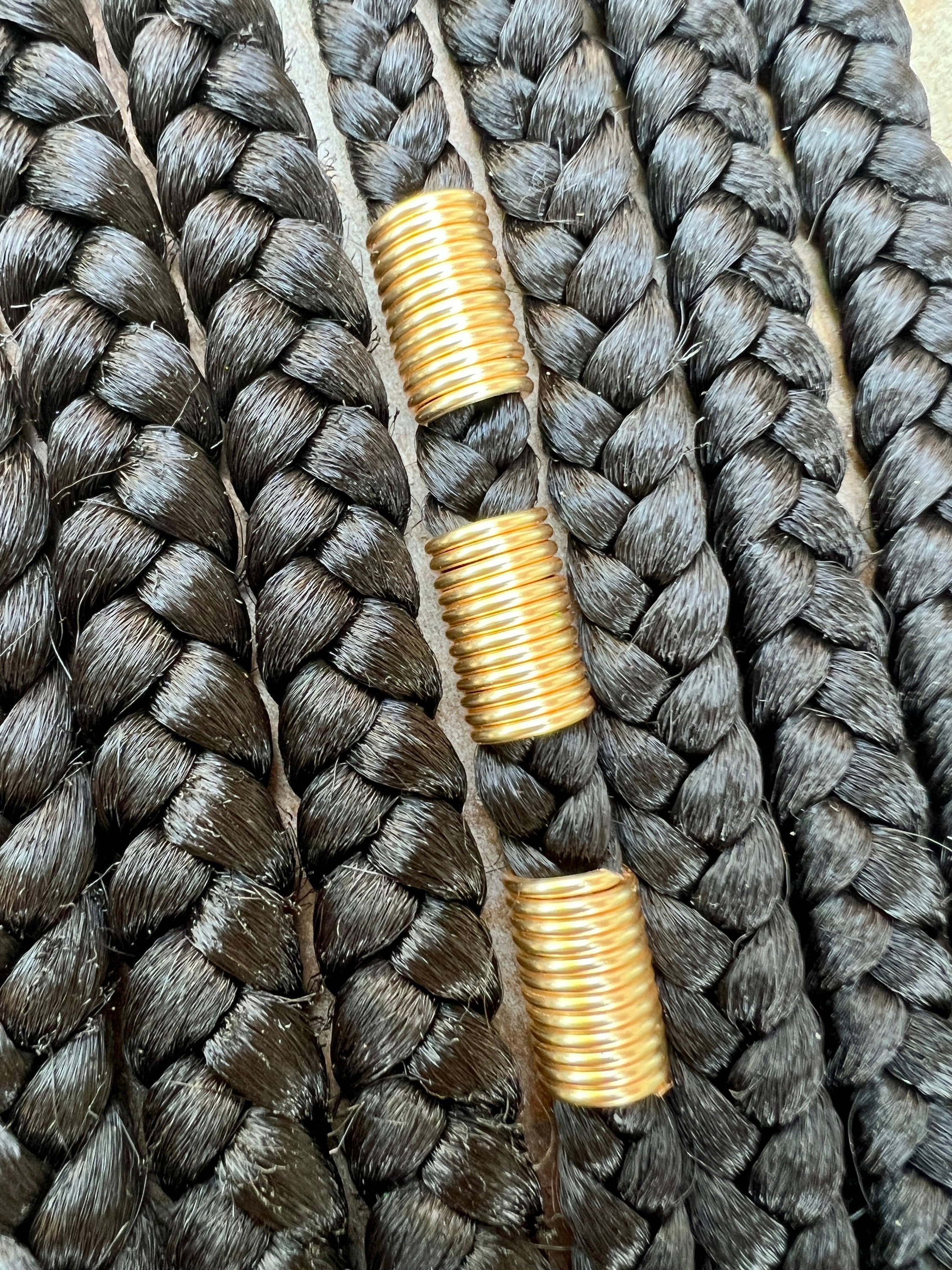 Gold Hair Rings, Gold Dread Cuffs, Loc Jewelry, Gold Loc Jewelry, Loc ...