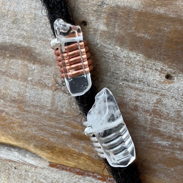Quartz Loc Jewelry Crystal Loc Jewelry Quartz Loc Coil - Etsy