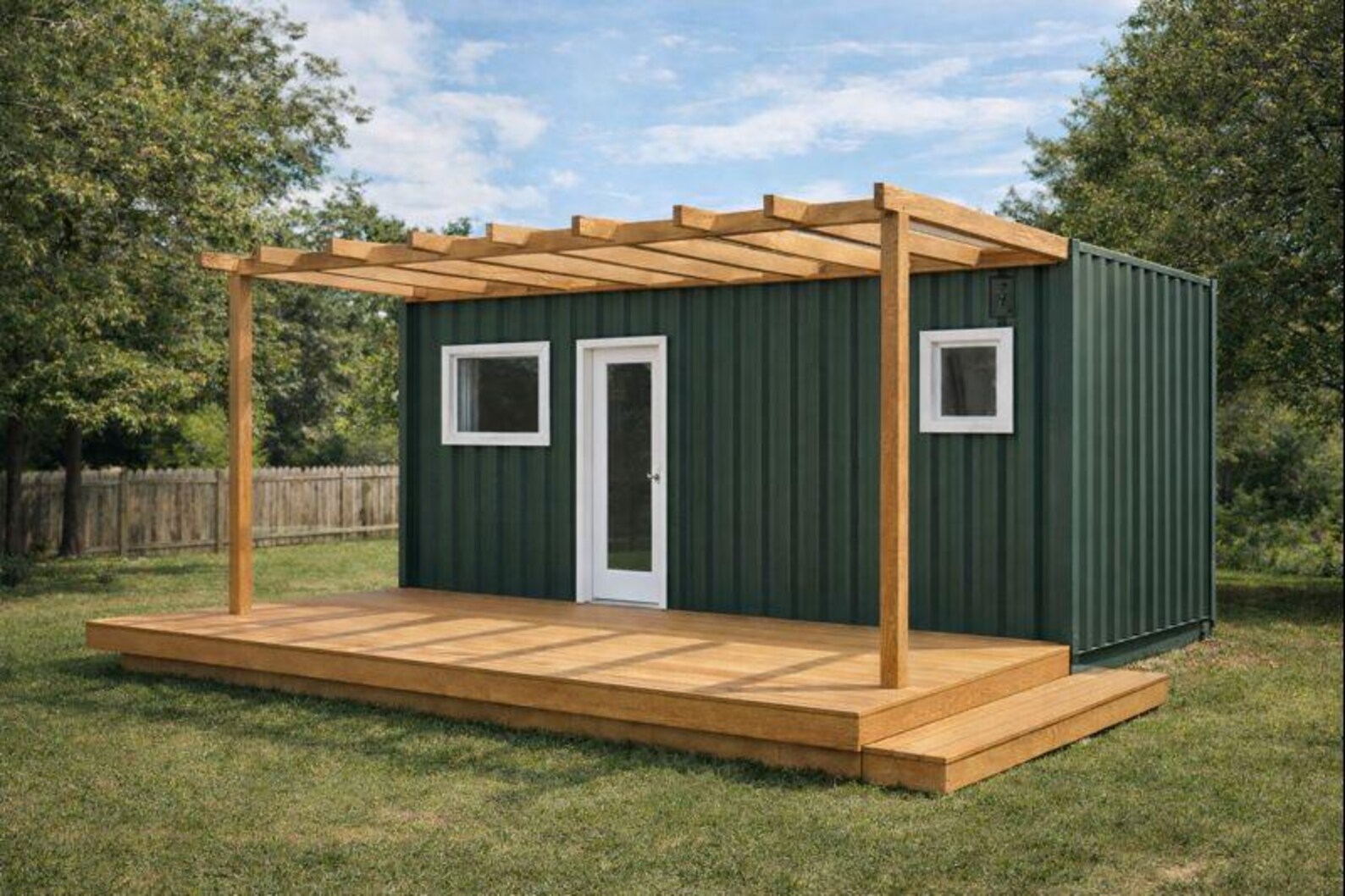 Shipping Container Studio Plan - 14sqm ADU - Tiny House Floor Plan ...