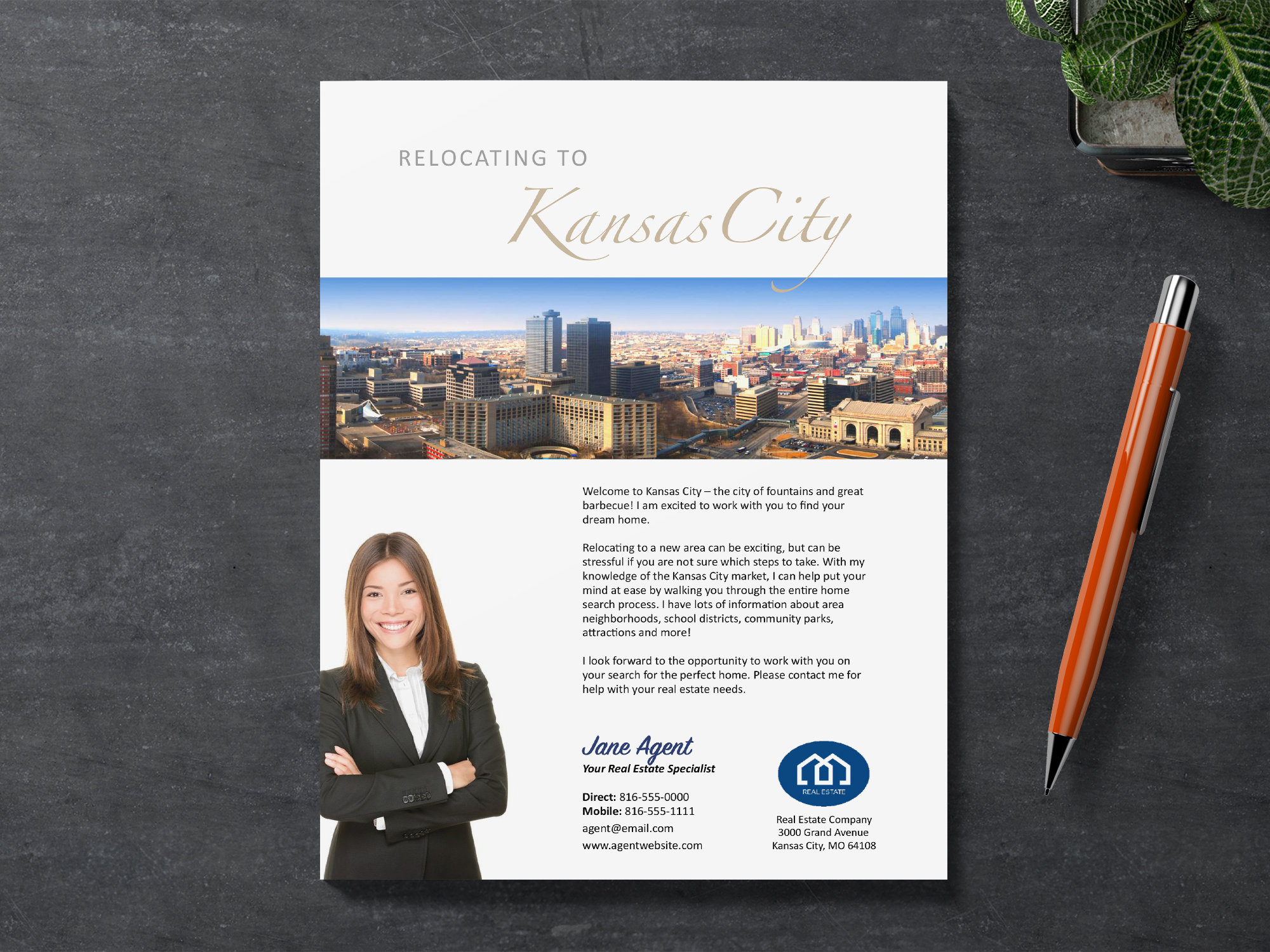 Relocation Real Estate Flyer Template Apple Pages Microsoft Word ...
