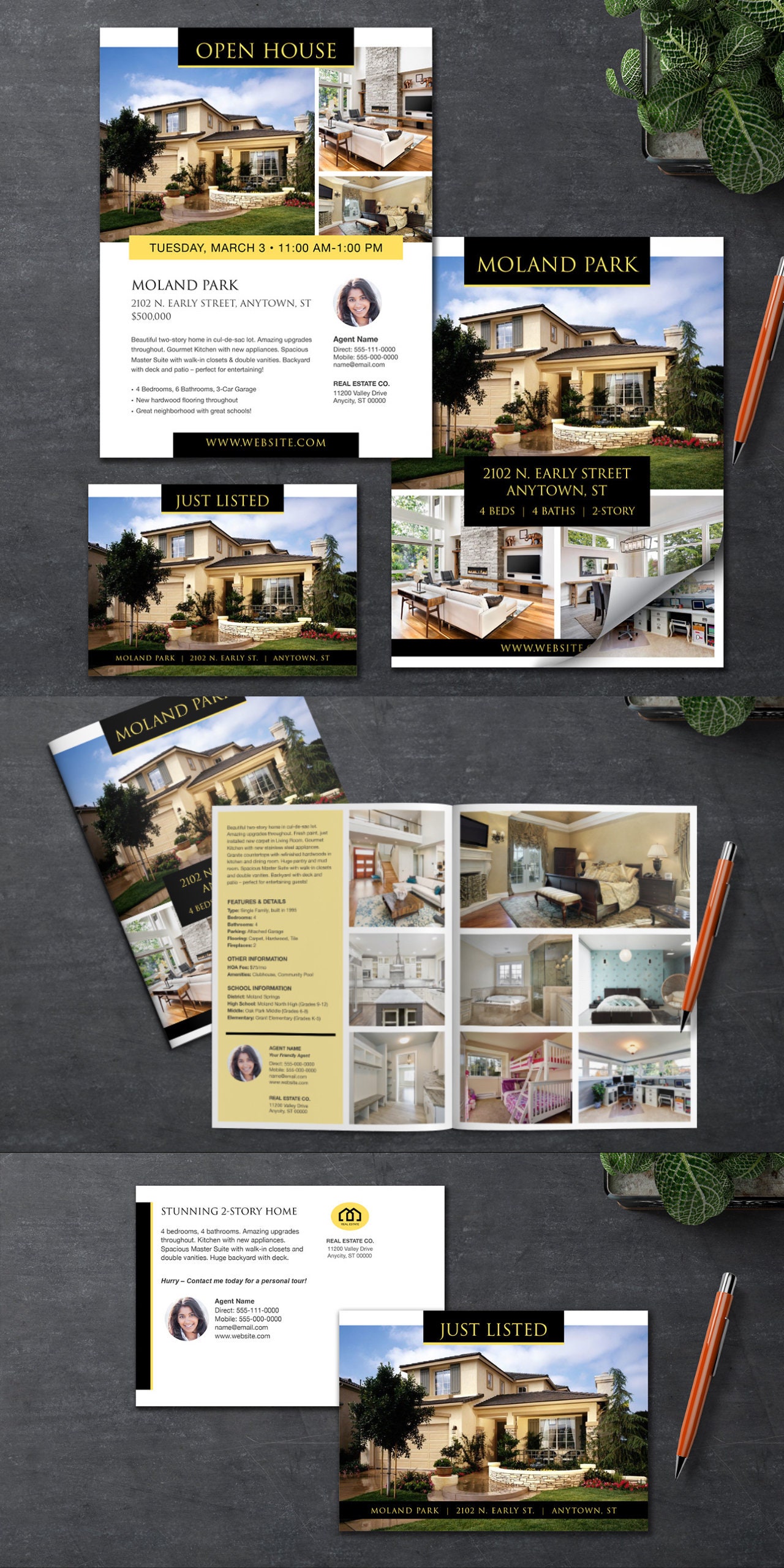 Real Estate Marketing Template Package Real Estate Brochure | Etsy